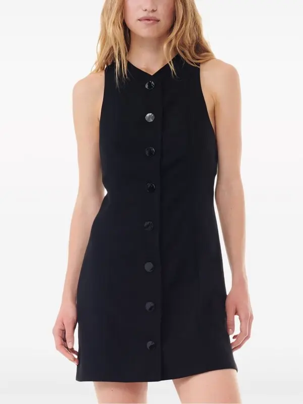 GANNI Bow-detail Mini Dress