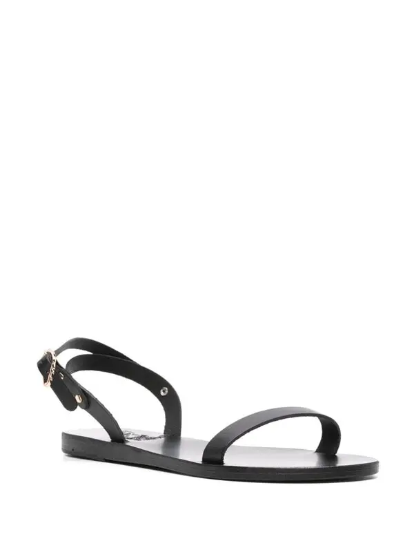 ANCIENT GREEK SANDALS Irida Leather Sandals - Black
