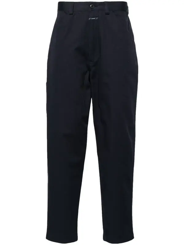 Closed Tapered-leg Twill Trousers