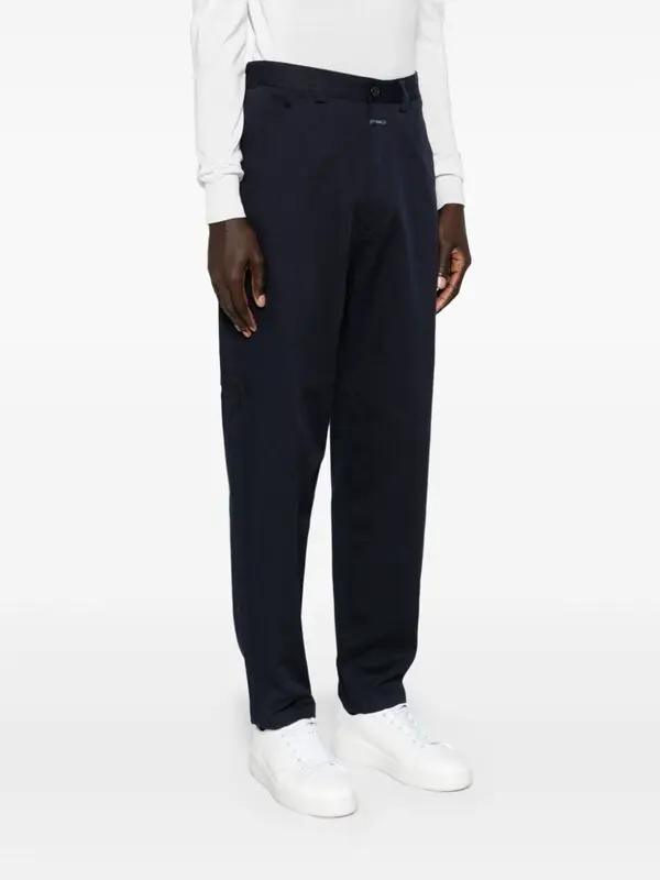 Closed Tapered-leg Twill Trousers
