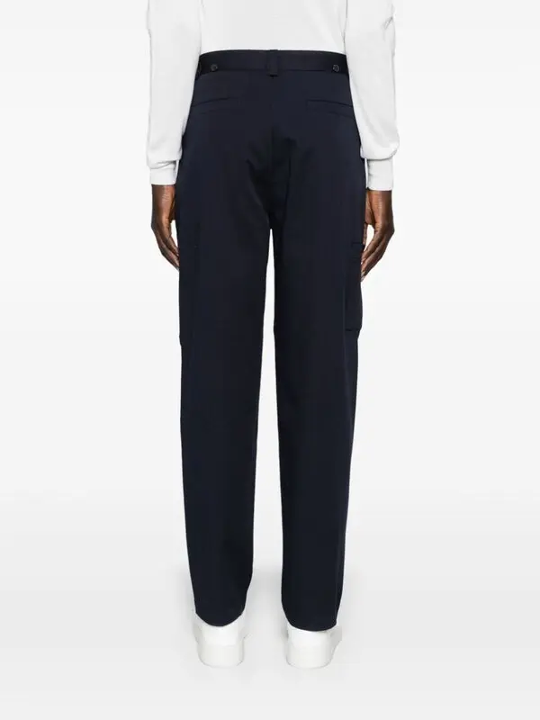 Closed Tapered-leg Twill Trousers