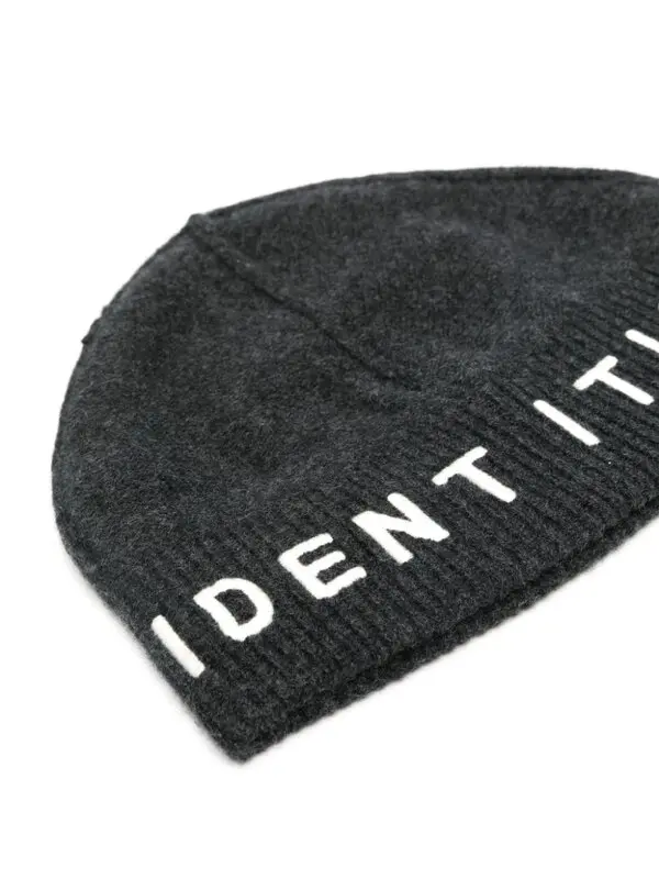 Random Identities Embroidered-logo Brushed Beanie
