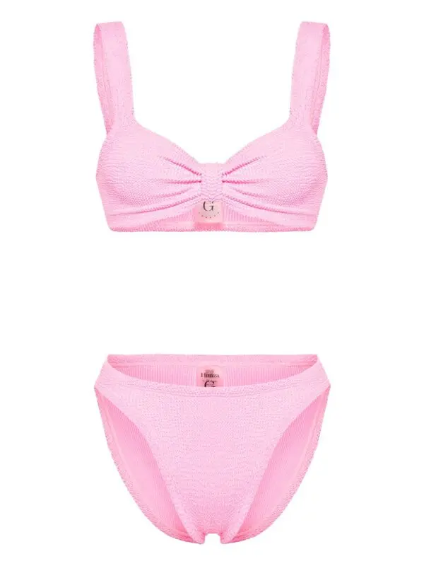 Hunza G Bonnie Shirred Bikini - Pink