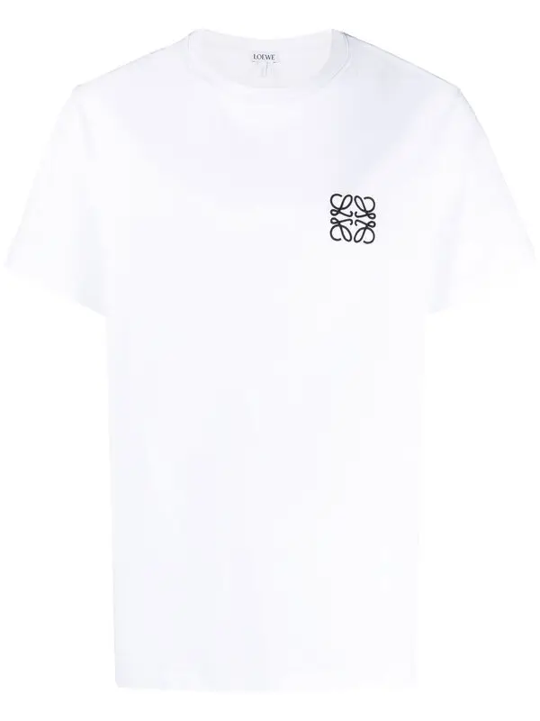 Loewe Cotton Embroidered-logo T-shirt - White