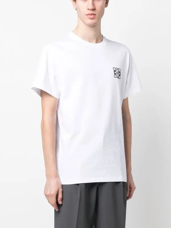 Loewe Cotton Embroidered-logo T-shirt - White