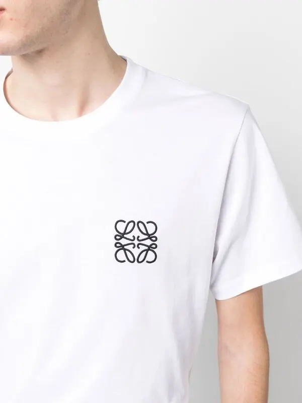 Loewe Cotton Embroidered-logo T-shirt - White
