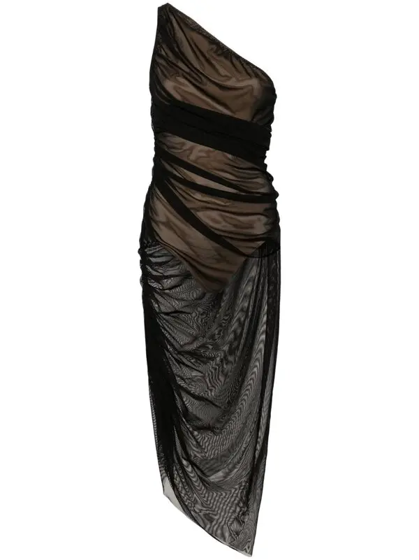 Norma Kamali Diana One-shoulder Gown - Black