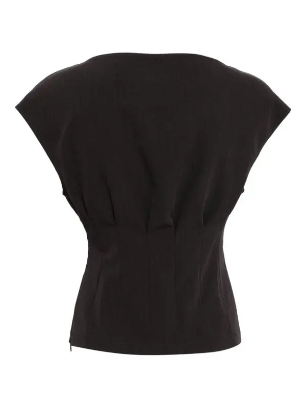 Goen.j Ruched-detailing Sleeveless Top
