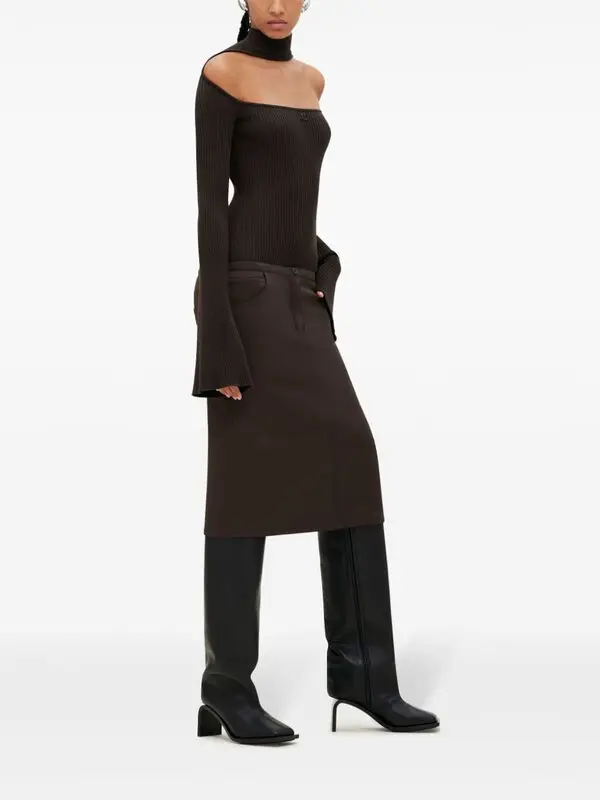 COURREGES Cut-out Ribbed Jumper