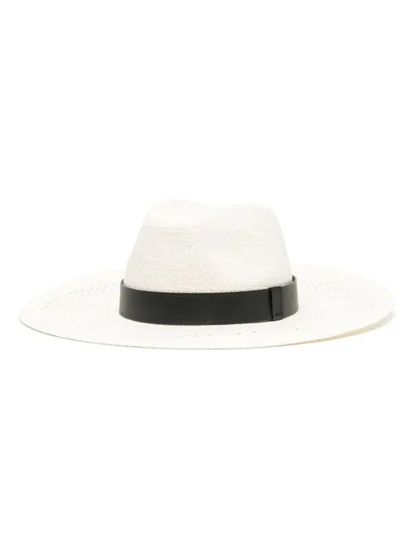 Max Mara Sidney Raffia Sun Hat - White