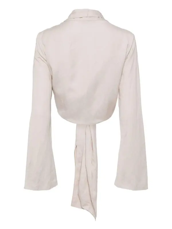 Voz Tie-fastening Cropped Cardigan