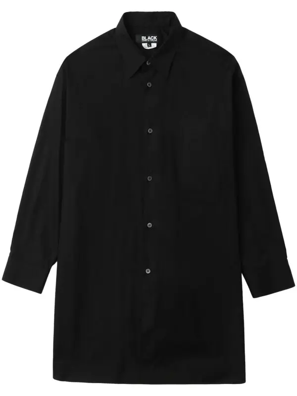 Comme Des Garçons High-low Hem Cotton Shirt