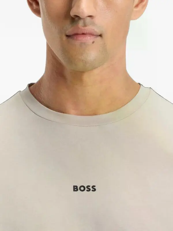 BOSS Relaxed-fit T-shirt With A Layered Logo Print