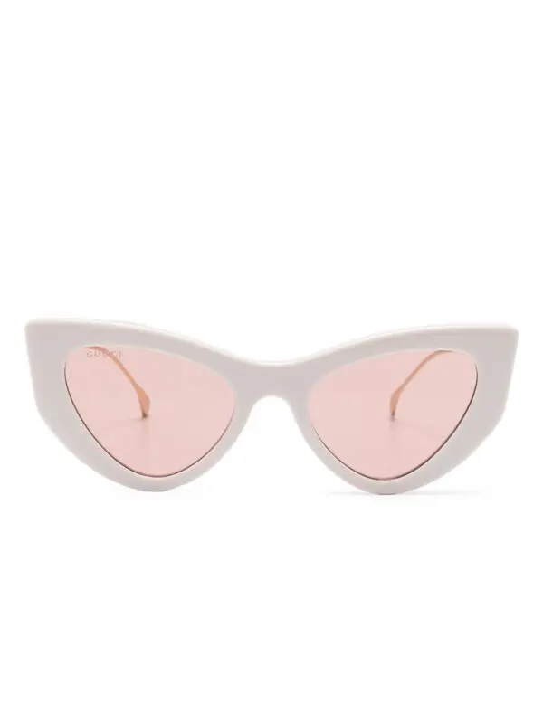 Gucci Double G Cat-eye Sunglasses - Neutrals