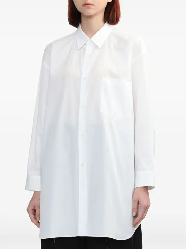 Comme Des Garçons Drop-shoulder Cotton Shirt