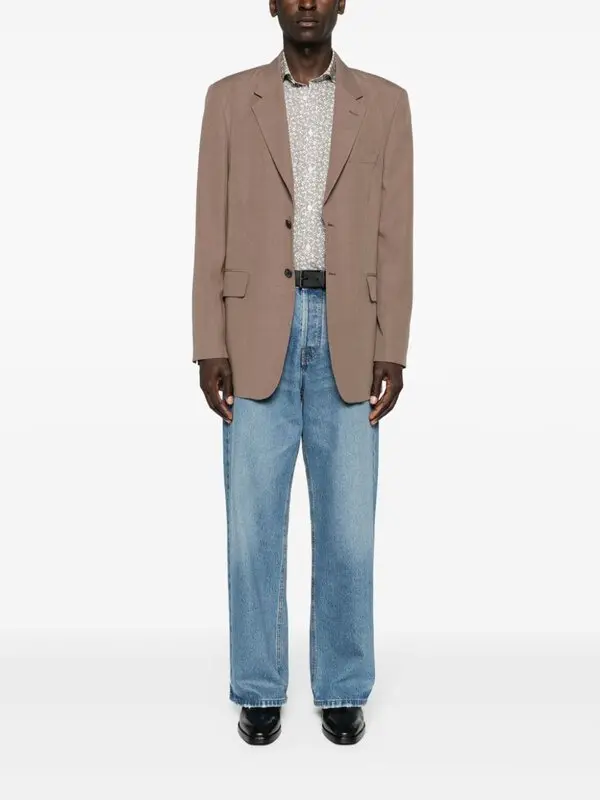 Canali Floral-print Poplin Shirt - White