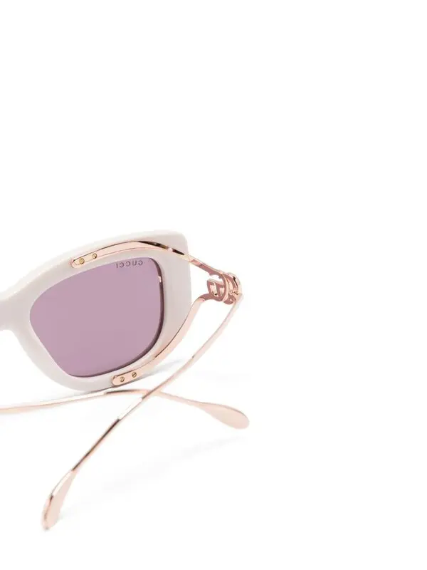 Gucci Double G Butterfly-frame Sunglasses