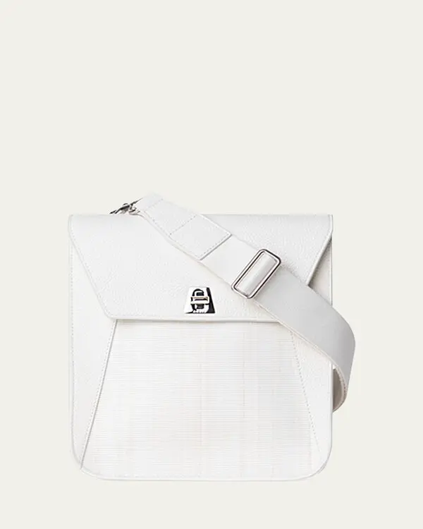 Akris Anouk Small Messenger Bag - Ecru