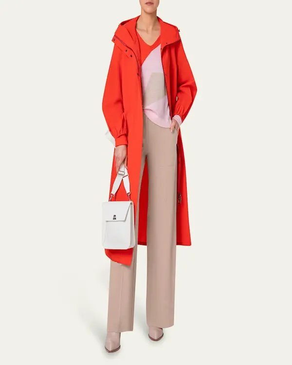 Akris Anouk Small Messenger Bag - Ecru