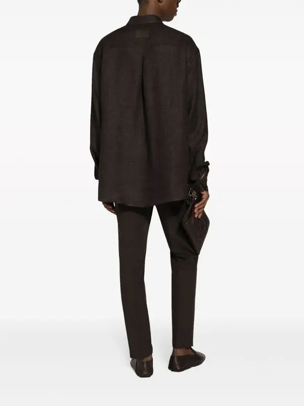 Dolce & Gabbana Flap-pocket Linen Shirt