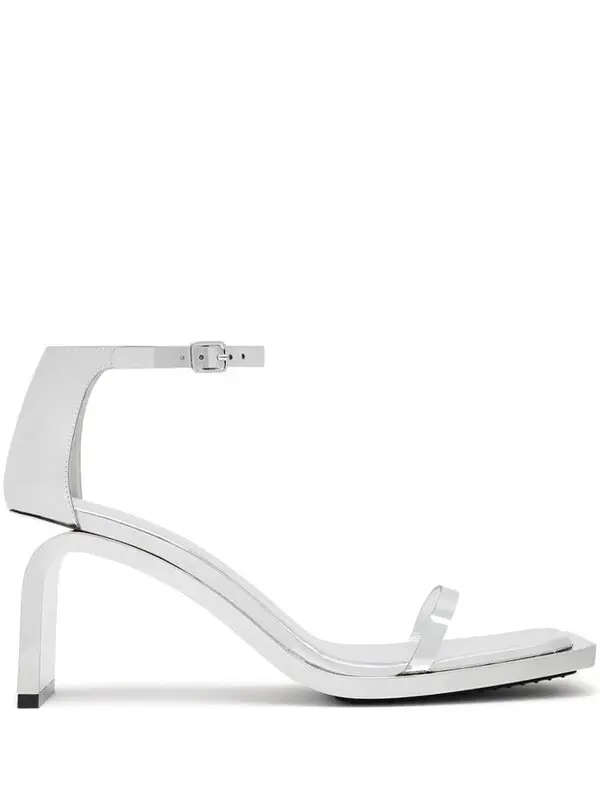 COURREGES Stream Mirror Sandals - Silver