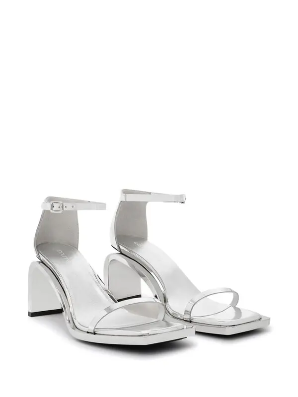 COURREGES Stream Mirror Sandals - Silver