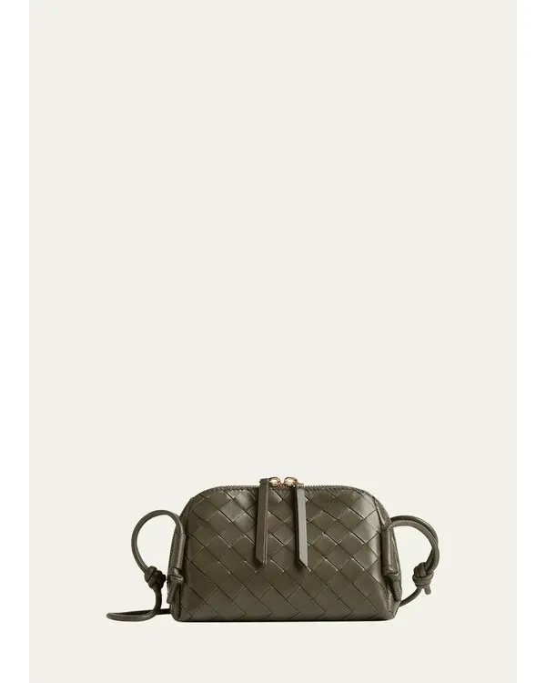 Bottega Veneta Intrecciato Leather Pouch Shoulder Bag - Cypress