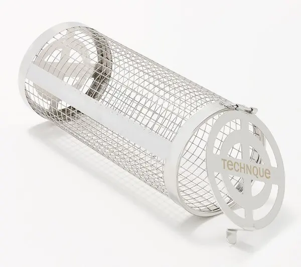 TECHNIQUE 2-pc Small & Large S/s Mesh Rolling Grill Baskets