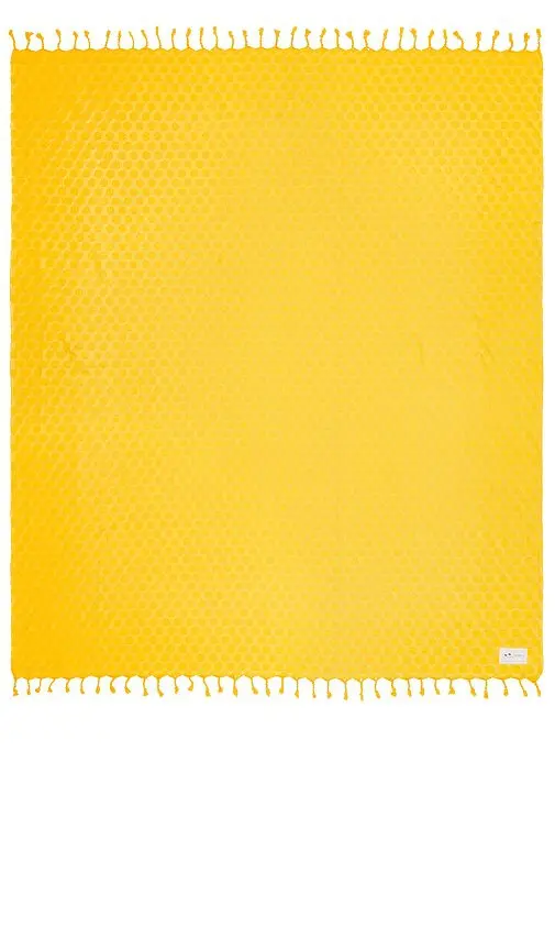 SLOWTIDE Sad Happy Turkish Blanket - Mustard