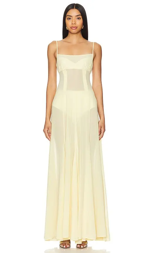 CAMILA COELHO Dia Maxi Dress - Sunlight Yellow
