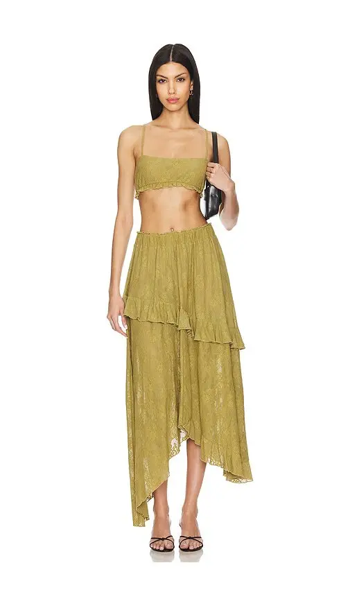 WeWoreWhat Lace Ruffle Skirt