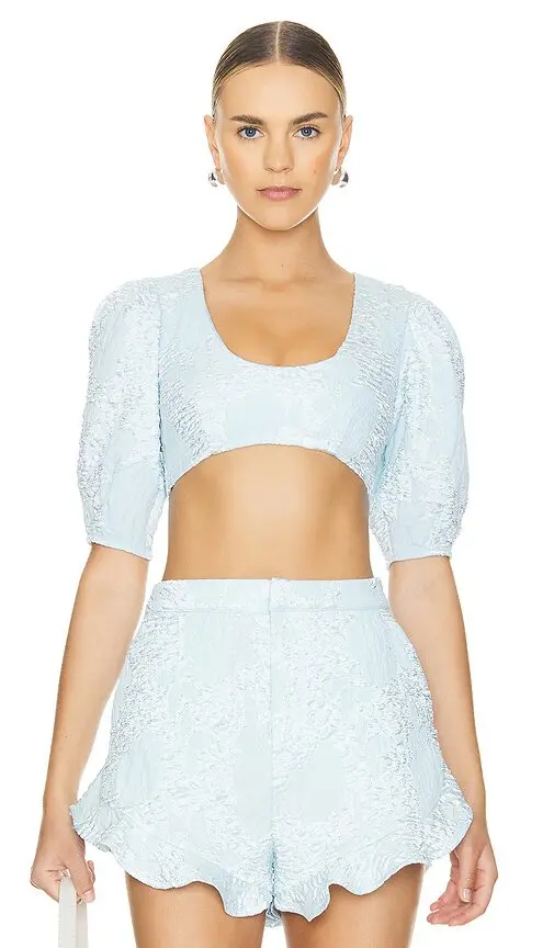 CAMILA COELHO Kahlo Crop Top