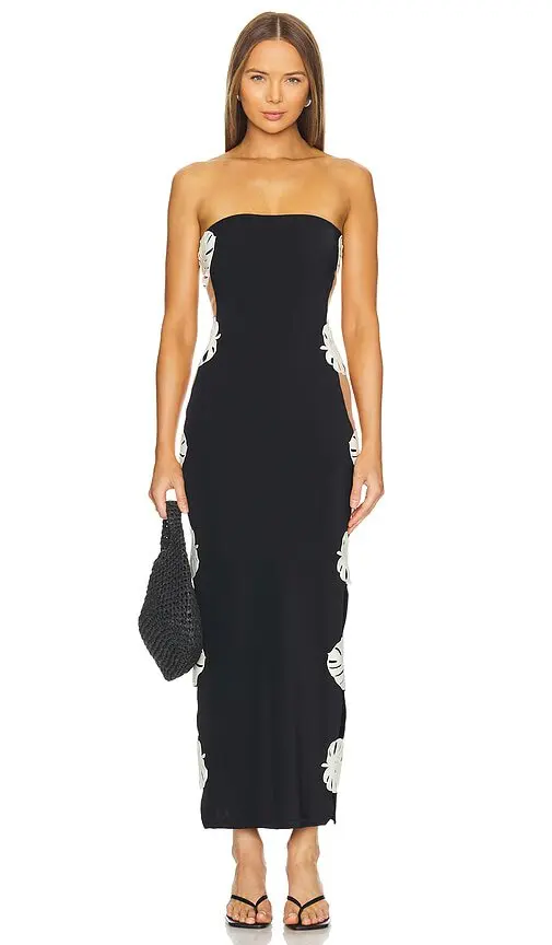 BAHIA MARIA Hoja Rota Maxi Dress - Black