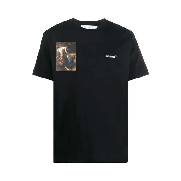 Off-White Caravaggio Lute Slim Short-sleeve Tee /white - Black