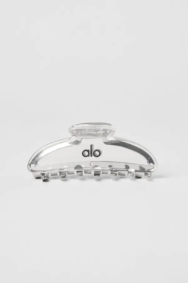 Alo Yoga Acrylic Claw Clip - Clear Acetate/chrome