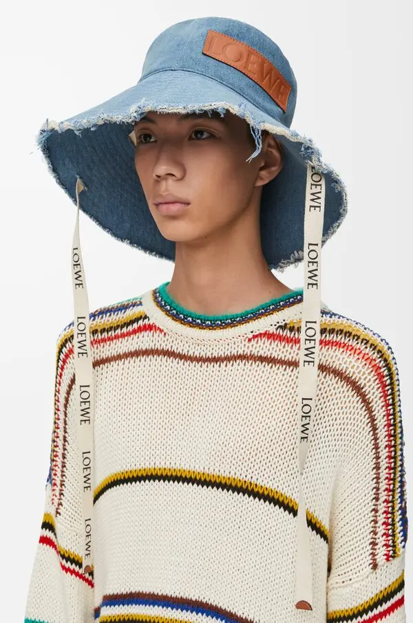 Loewe Denim Fisherman Hat - Blue Denim