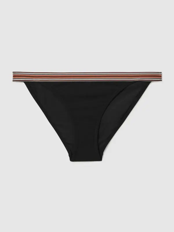 REISS Yve Striped Waistband Bikini Bottom