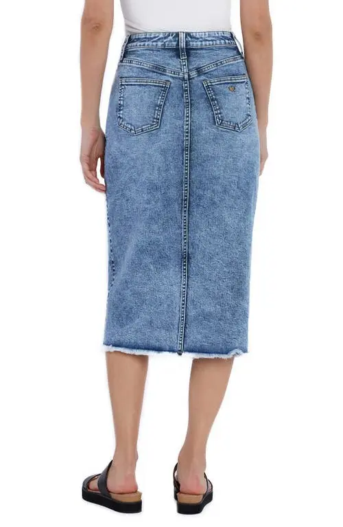 WASH LAB DENIM Fresh Denim Midi Skirt