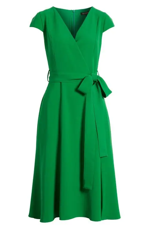 green emerald velvet dress Black Halo Women's Jacqueline Midi Dress - Black main image 1