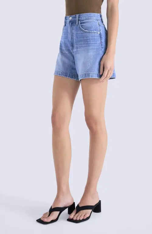 PISTOLA Saige High Waist Denim Shorts - Sail Away