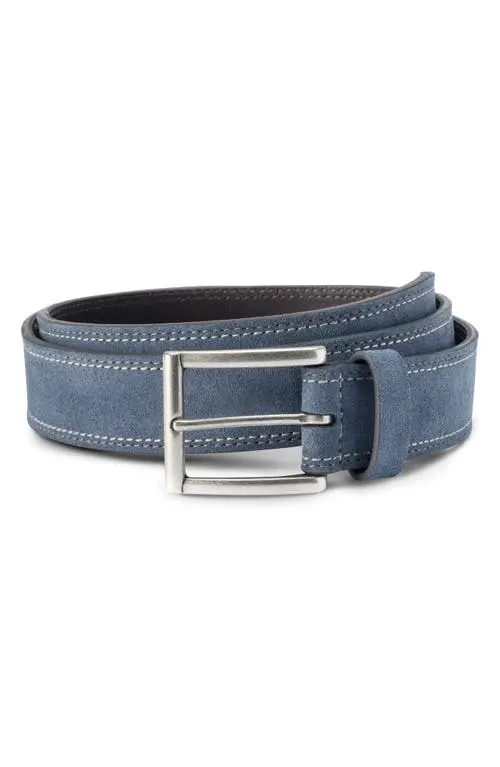 Allen Edmonds Bourbon Street Suede Belt - Blue