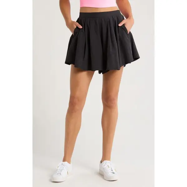 Free People Center Court Shorts - Black