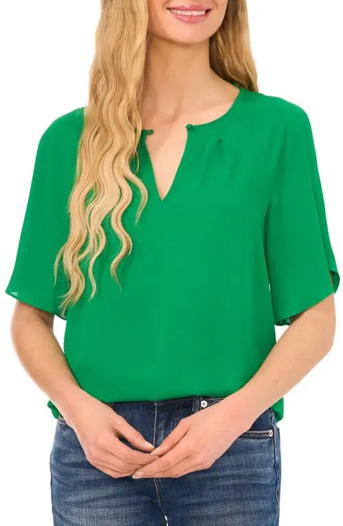 CECE DUPRAZ Ruffle Sleeve Top