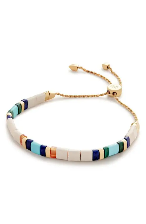 Monica Vinader Delphi Friendship Bracelet - 18ct Gold Vermeil/ Ss