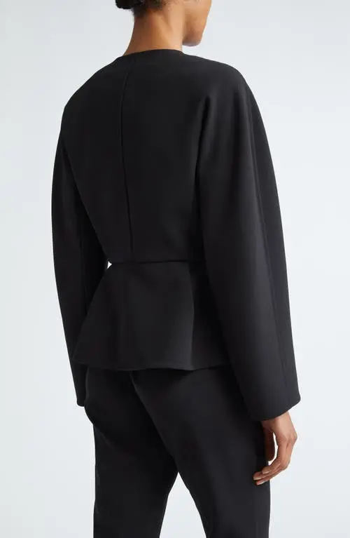 Max Mara Fronda Double-breasted Peplum Jacket