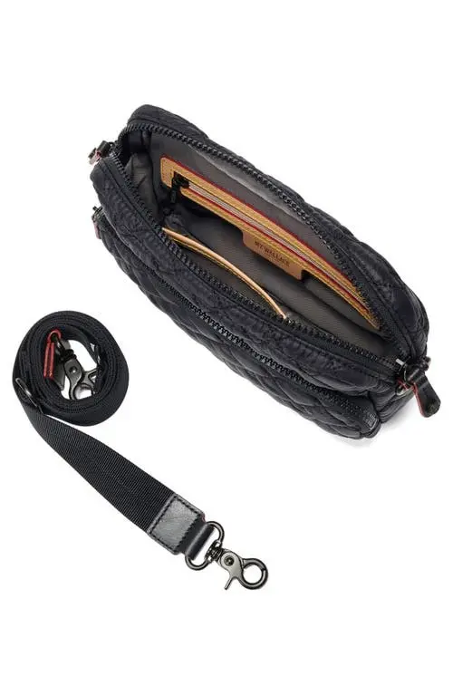 Mz Wallace Small Metro Quilted Camera Bag - Black