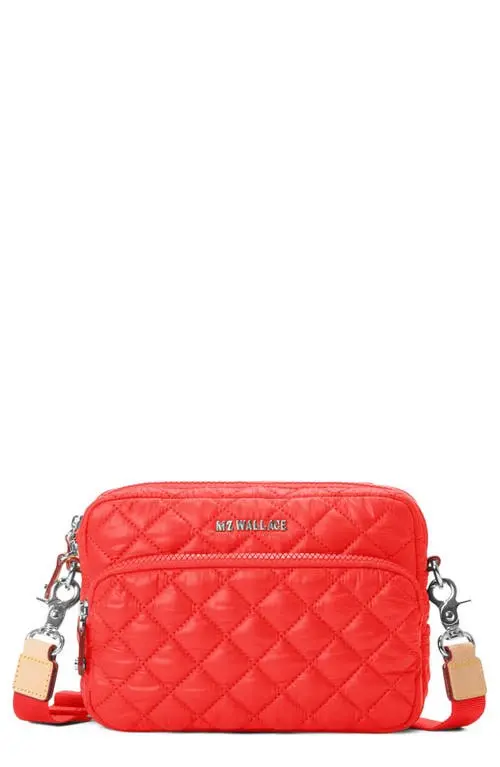 Mz Wallace Small Metro Quilted Camera Bag - Bright Cherry