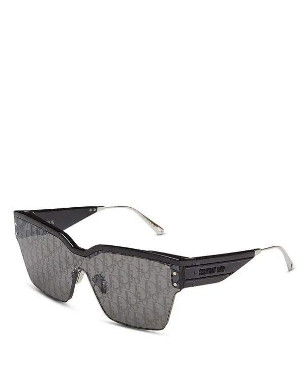 Dior Club M4u Shield Sunglasses - Black/gray Mirrored Solid