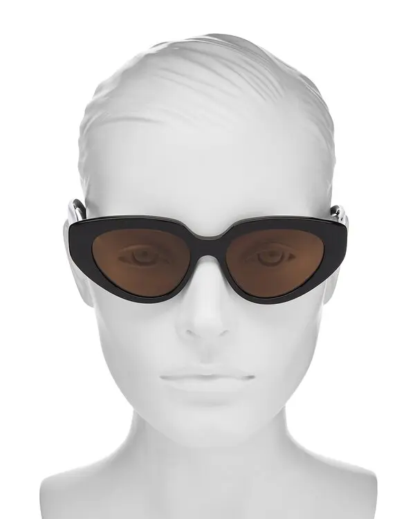Celine Cat Eye 53mm Sunglasses - Black/brown Solid