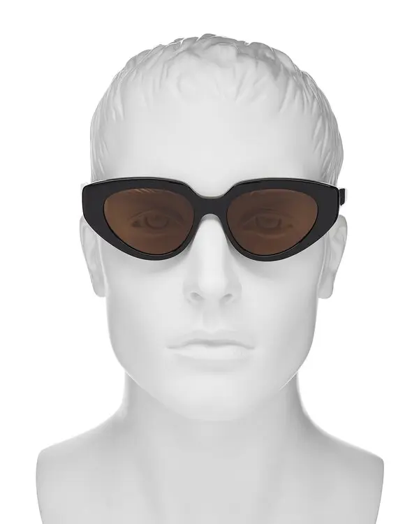 Celine Cat Eye 53mm Sunglasses - Black/brown Solid